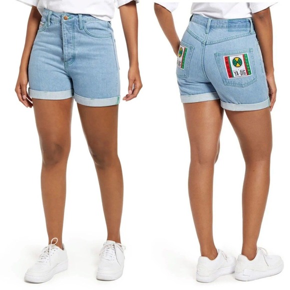 Cross Colours | Shorts | Cross Coloursnwt Cuffed Denim Shorts Vintage ...